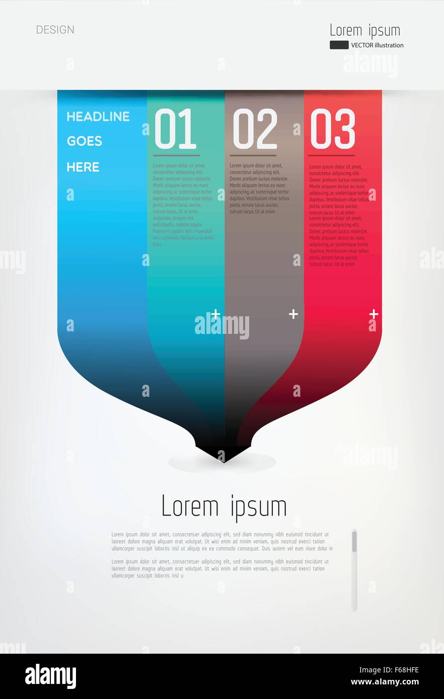 Three steps vector infographic illustration Stock Vector Image & Art ...