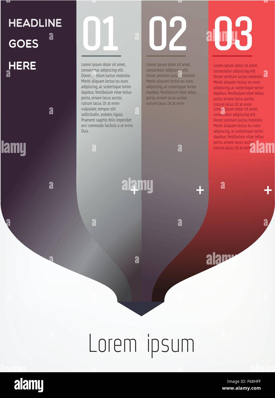 Three steps vector infographic illustration Stock Vector Image & Art ...