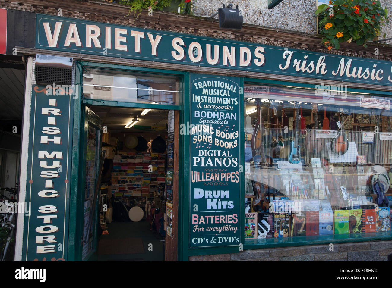 Variety Sounds Record Shop; Killarney; County Kerry; Ireland Stock ...