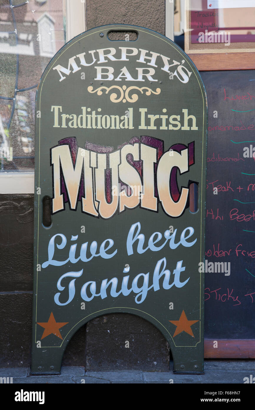 Murphy's, Bar Pub and Music Sign; Killarney; County Kerry; Ireland ...