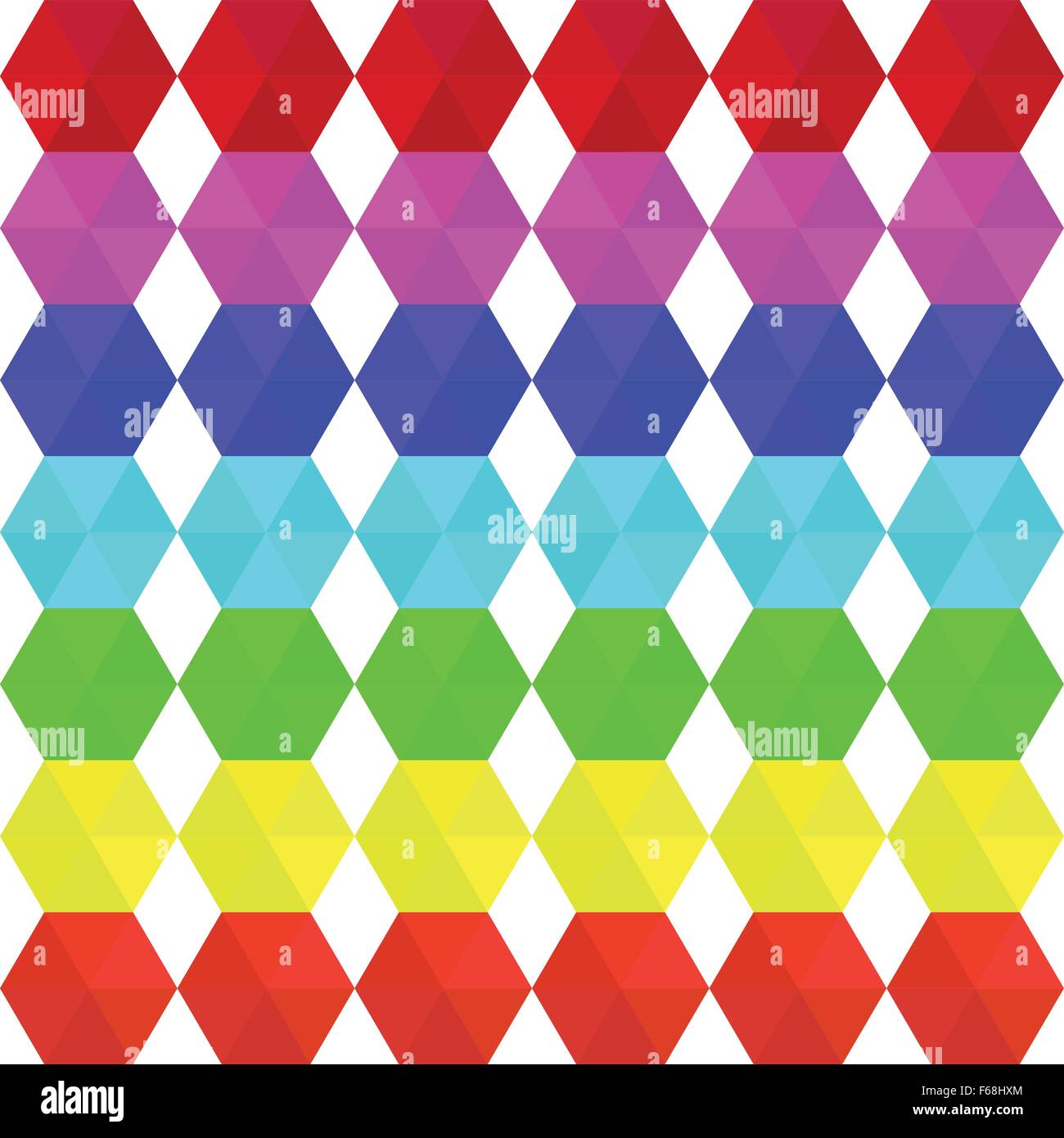 Colorful geometric seamless pattern in rainbow colors Stock Vector ...