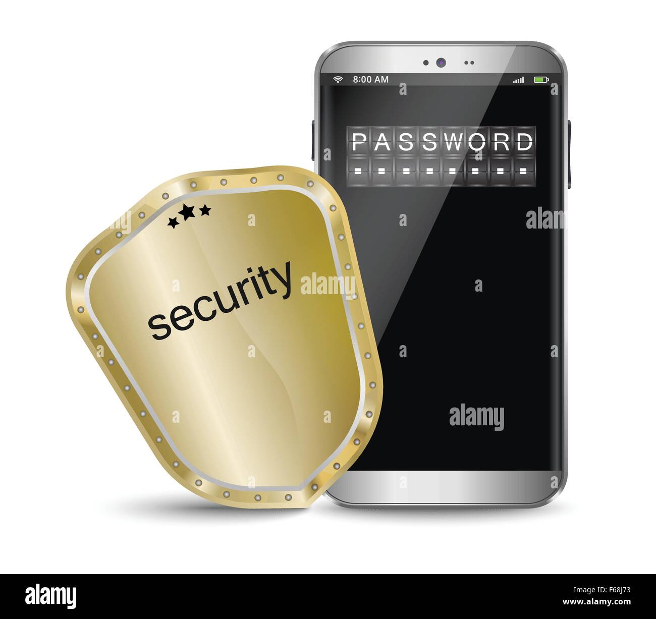 Protective display screen Stock Vector Images - Alamy