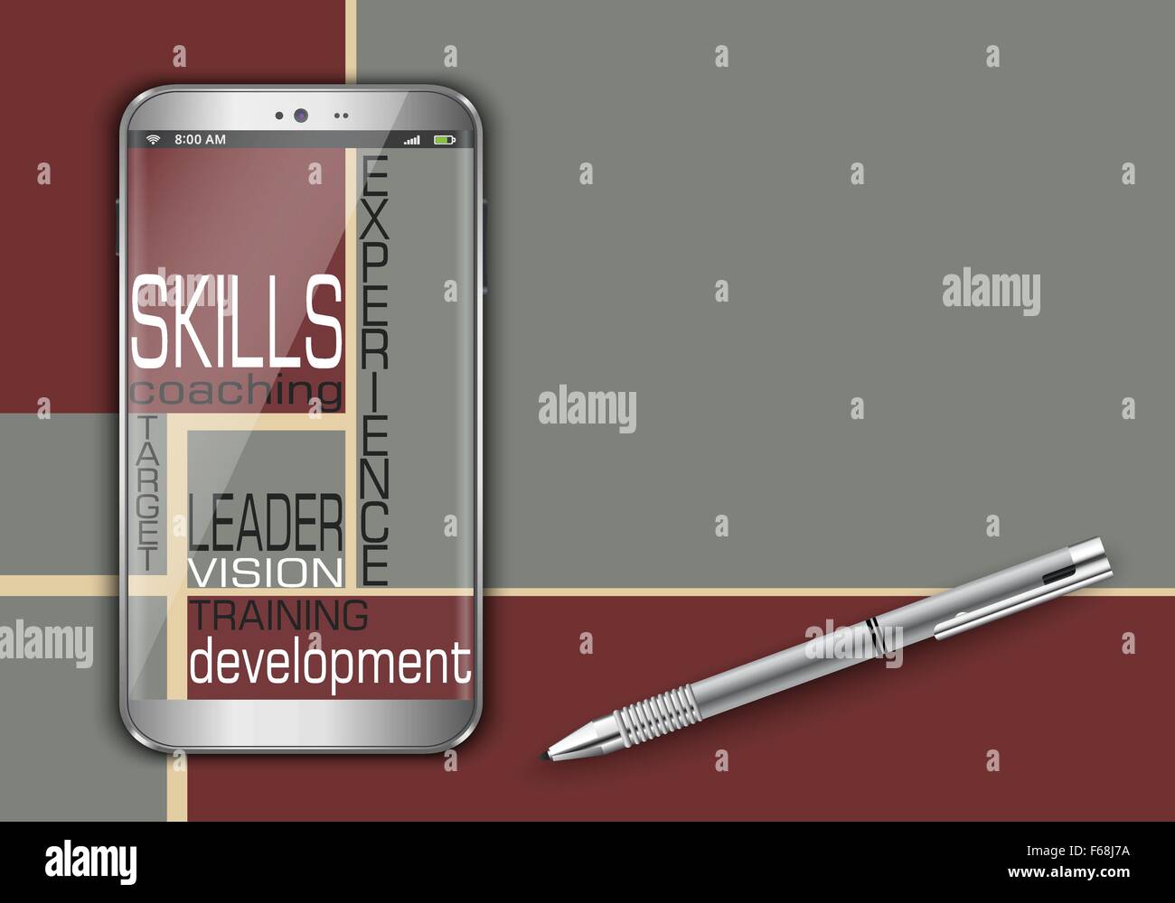 Smart thinking and mobile phone Stock Vector Images - Alamy