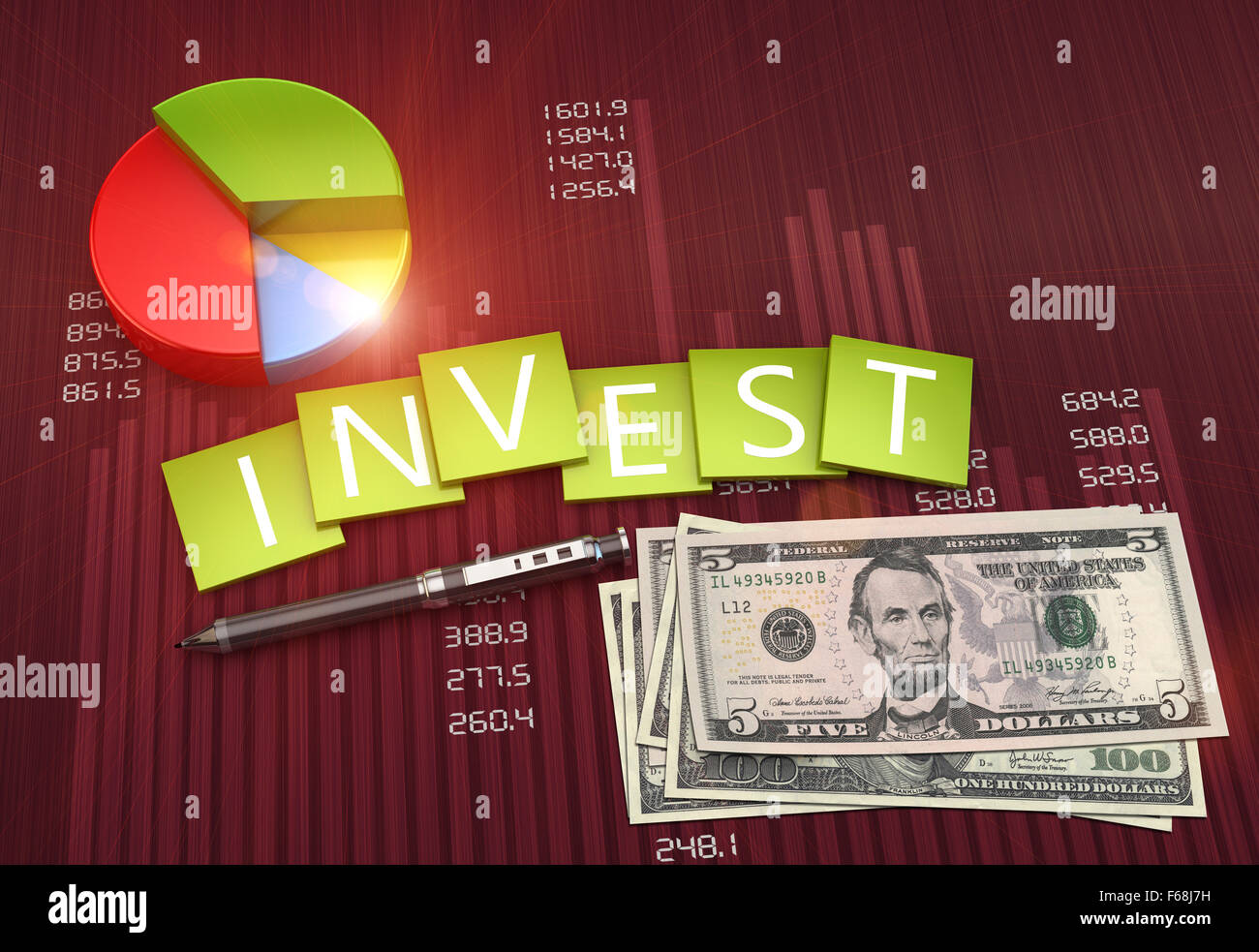 Financial graph of investment and business development Stock Photo - Alamy
