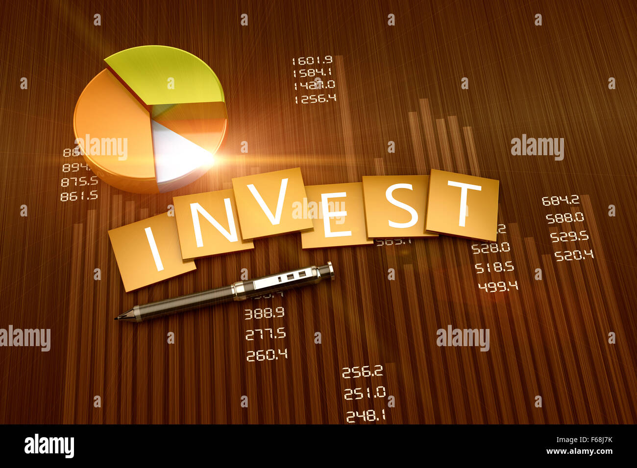 Financial graph of investment and business development Stock Photo - Alamy