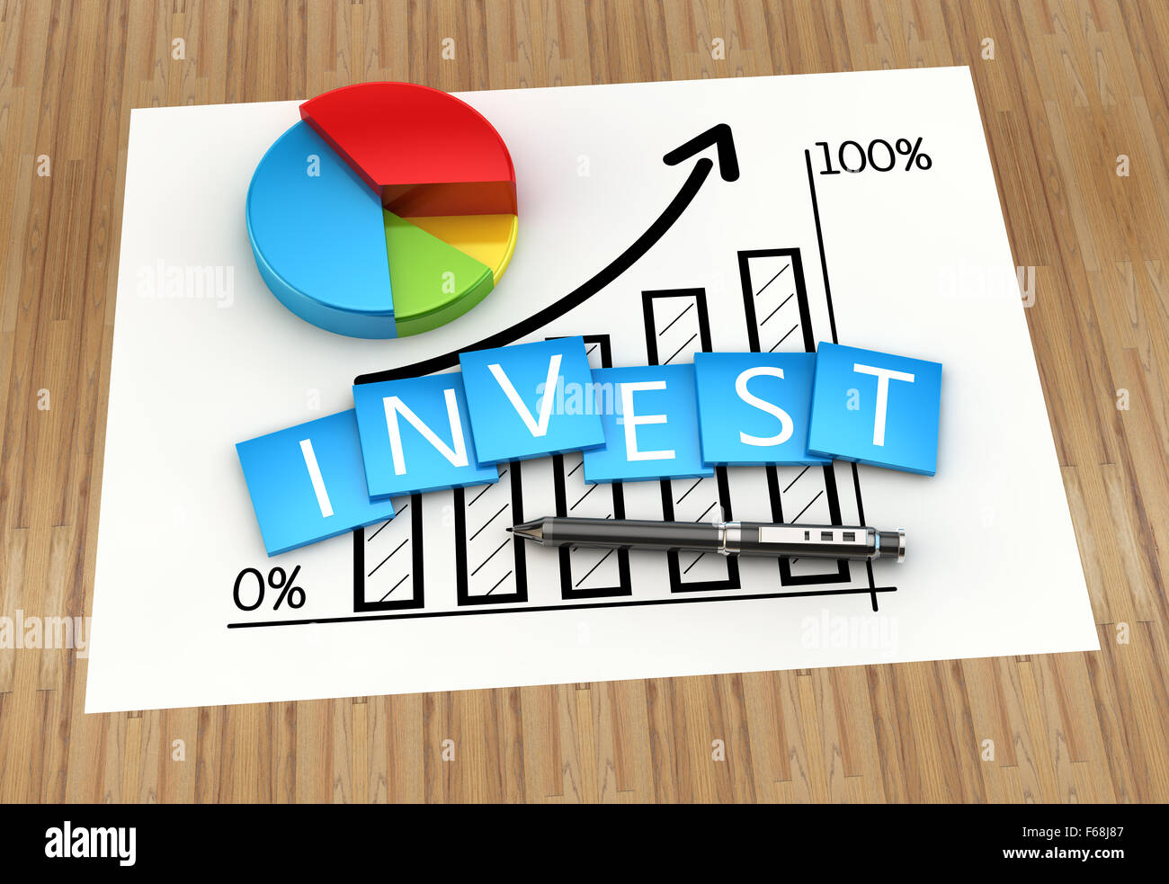 Financial graph of investment and business development Stock Photo - Alamy