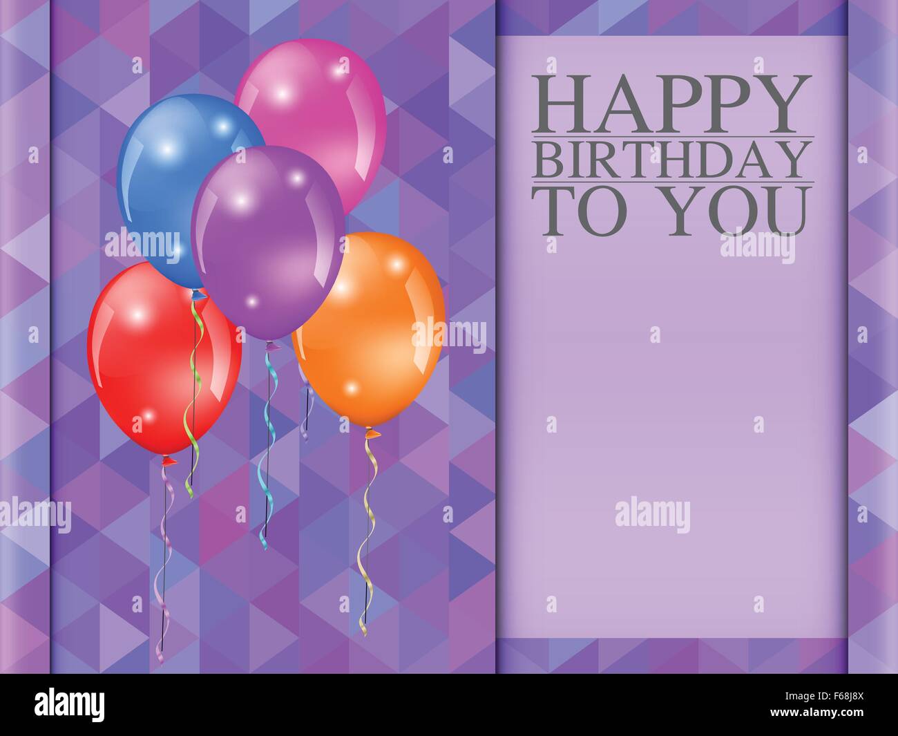 Happy birthday greeting card concept Stock Vector Image & Art - Alamy