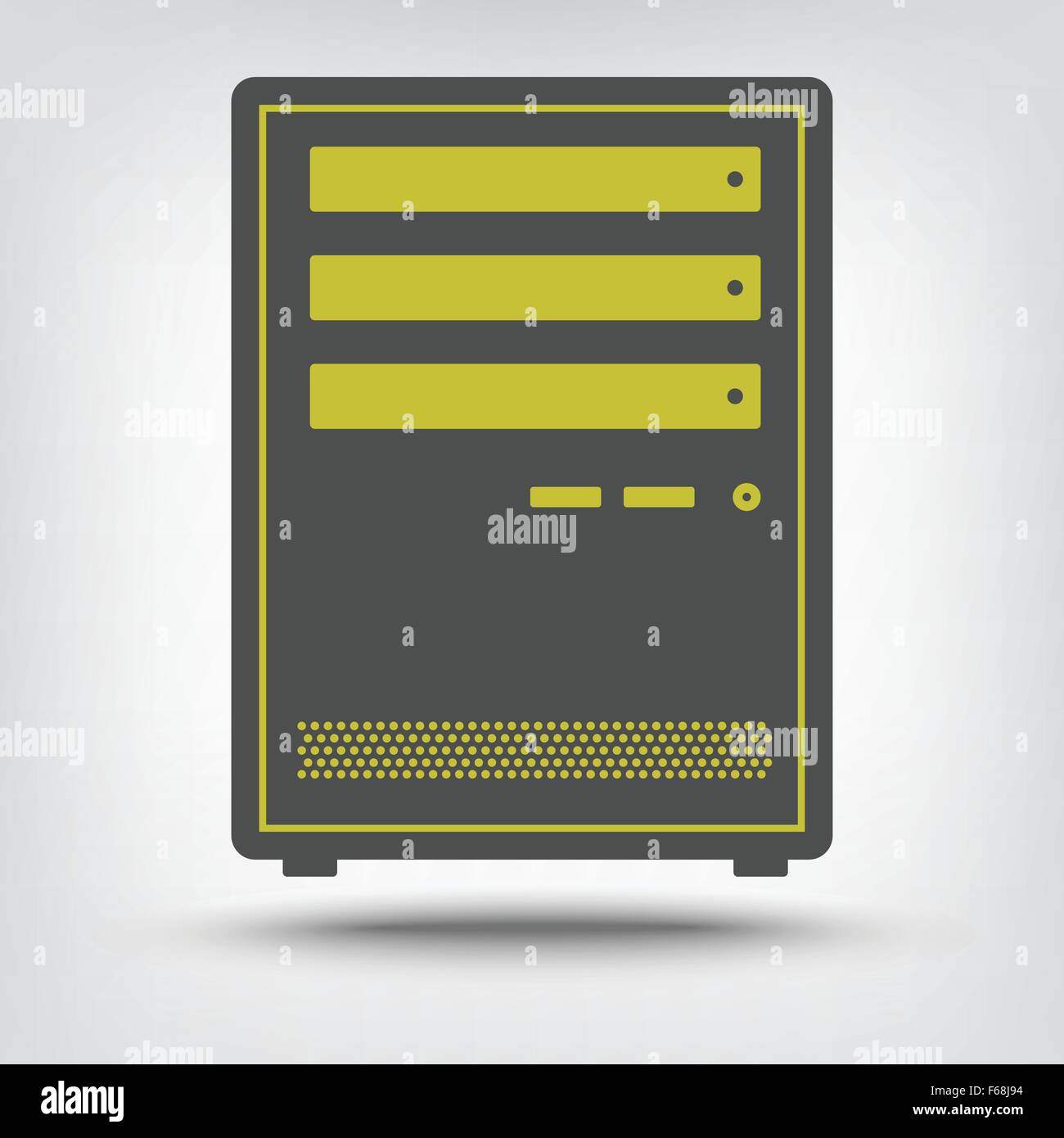 Computer case as an icon concept Stock Vector Image & Art - Alamy