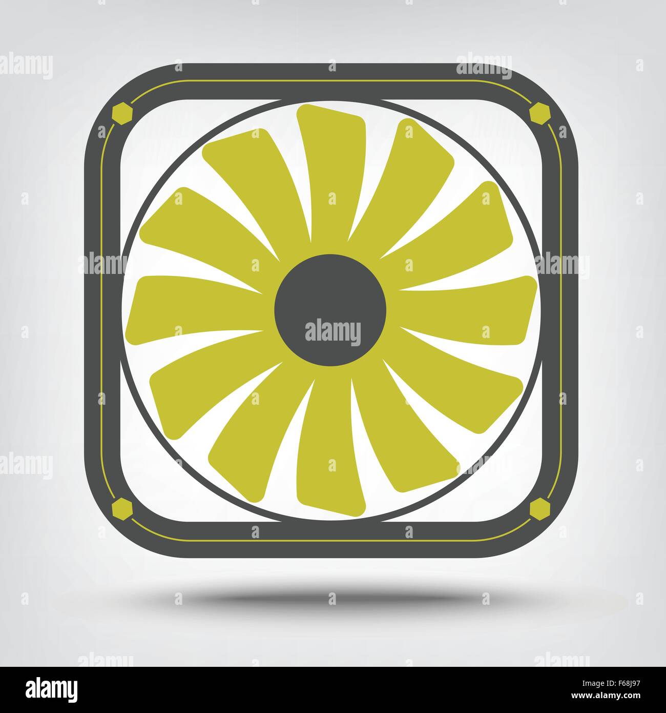 Computer fan icon as a concept Stock Vector Image & Art - Alamy