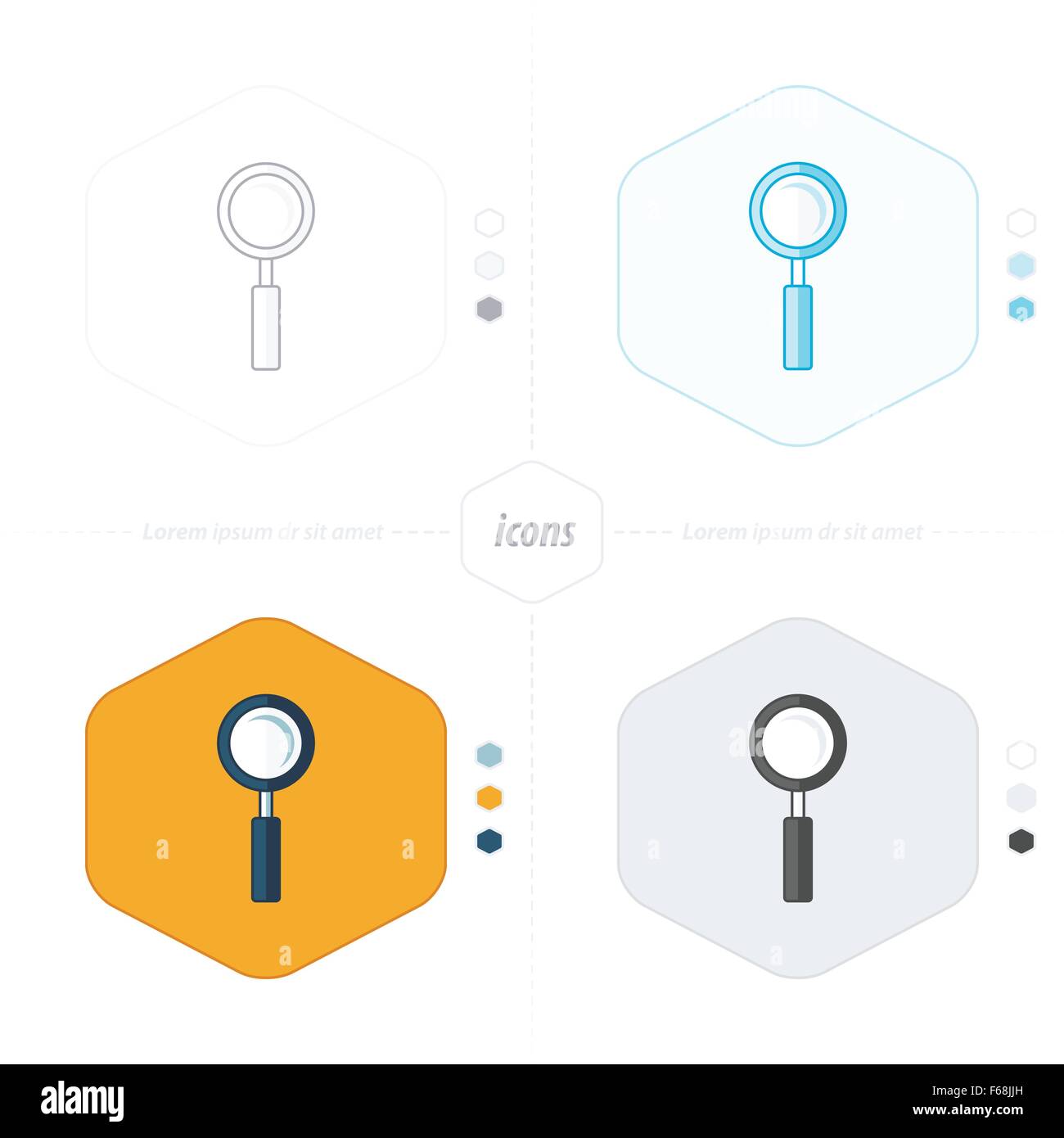 Glass icons Stock Vector Images - Alamy