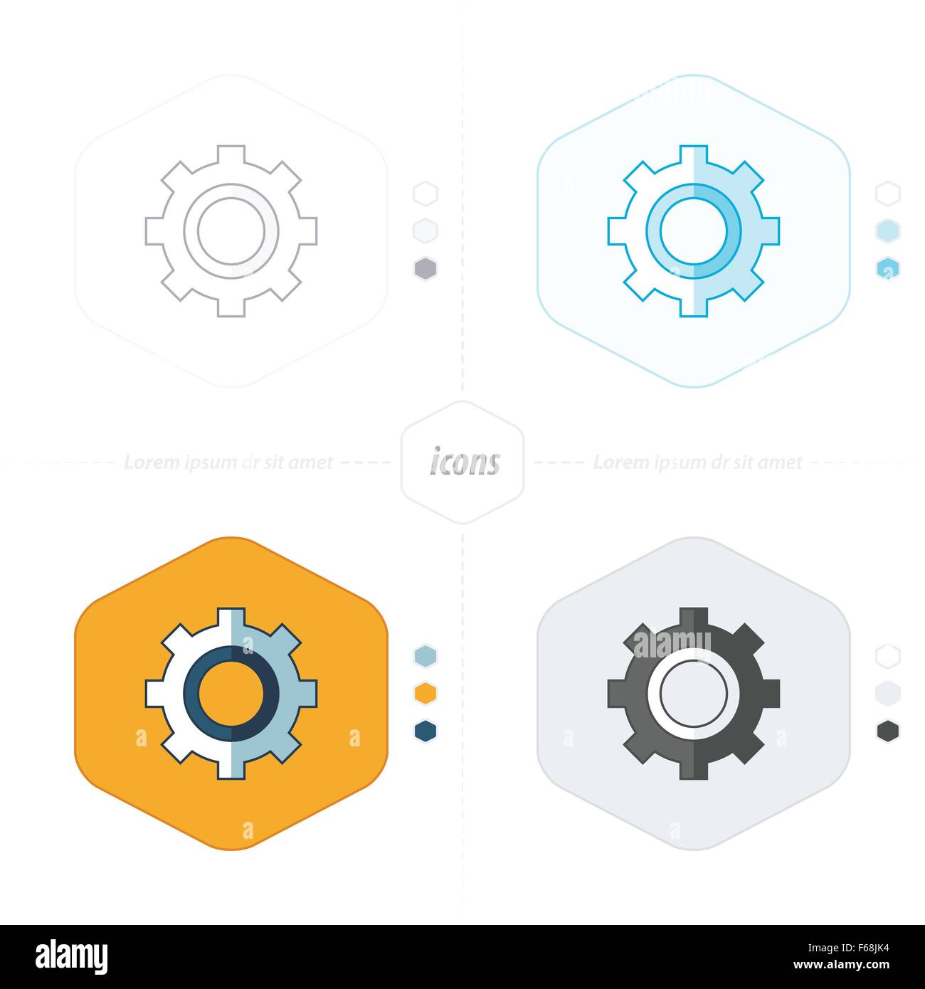 Cog settings icon symbol hi-res stock photography and images - Alamy