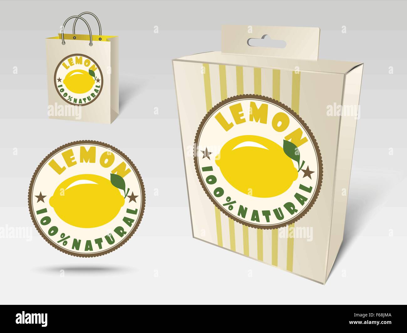 Lemons packing Stock Vector Images - Alamy
