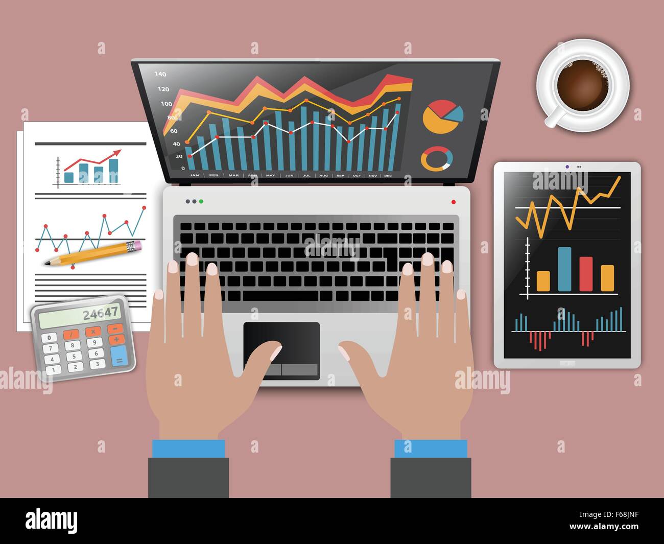 Status reporting Stock Vector Images - Alamy