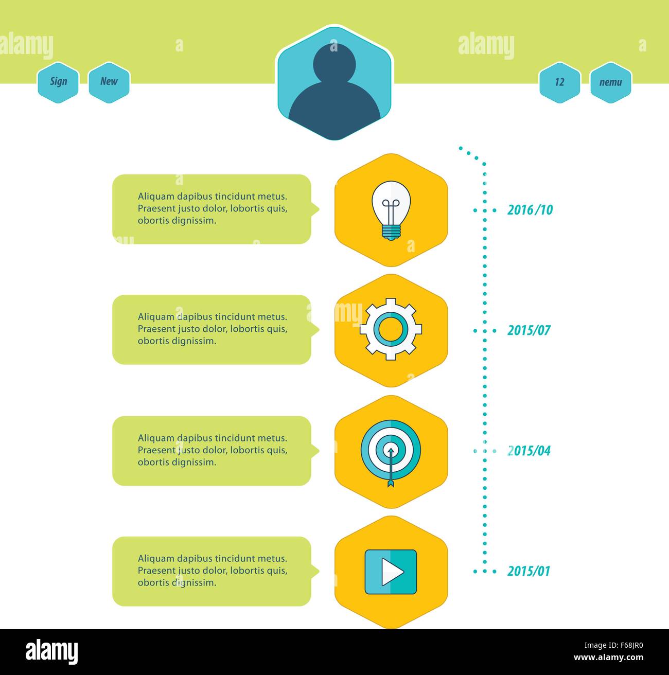 Timeline template Stock Vector Images - Alamy