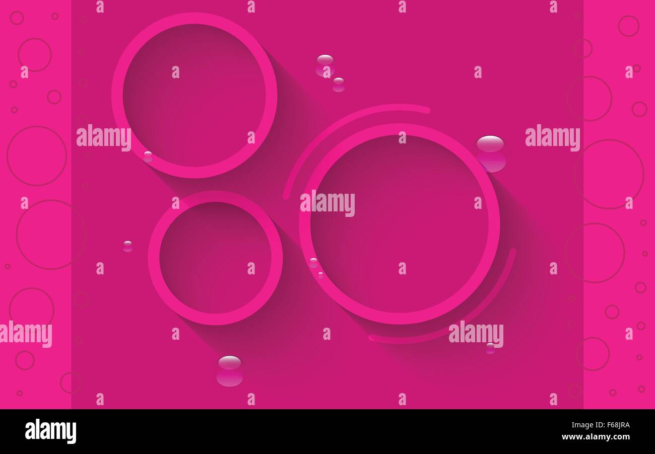Info graphics abstract red circles with shadows and water drops Stock ...