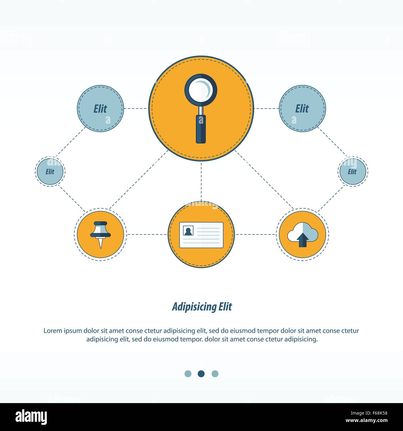 magnifying glass Concept network design Stock Vector Image & Art - Alamy