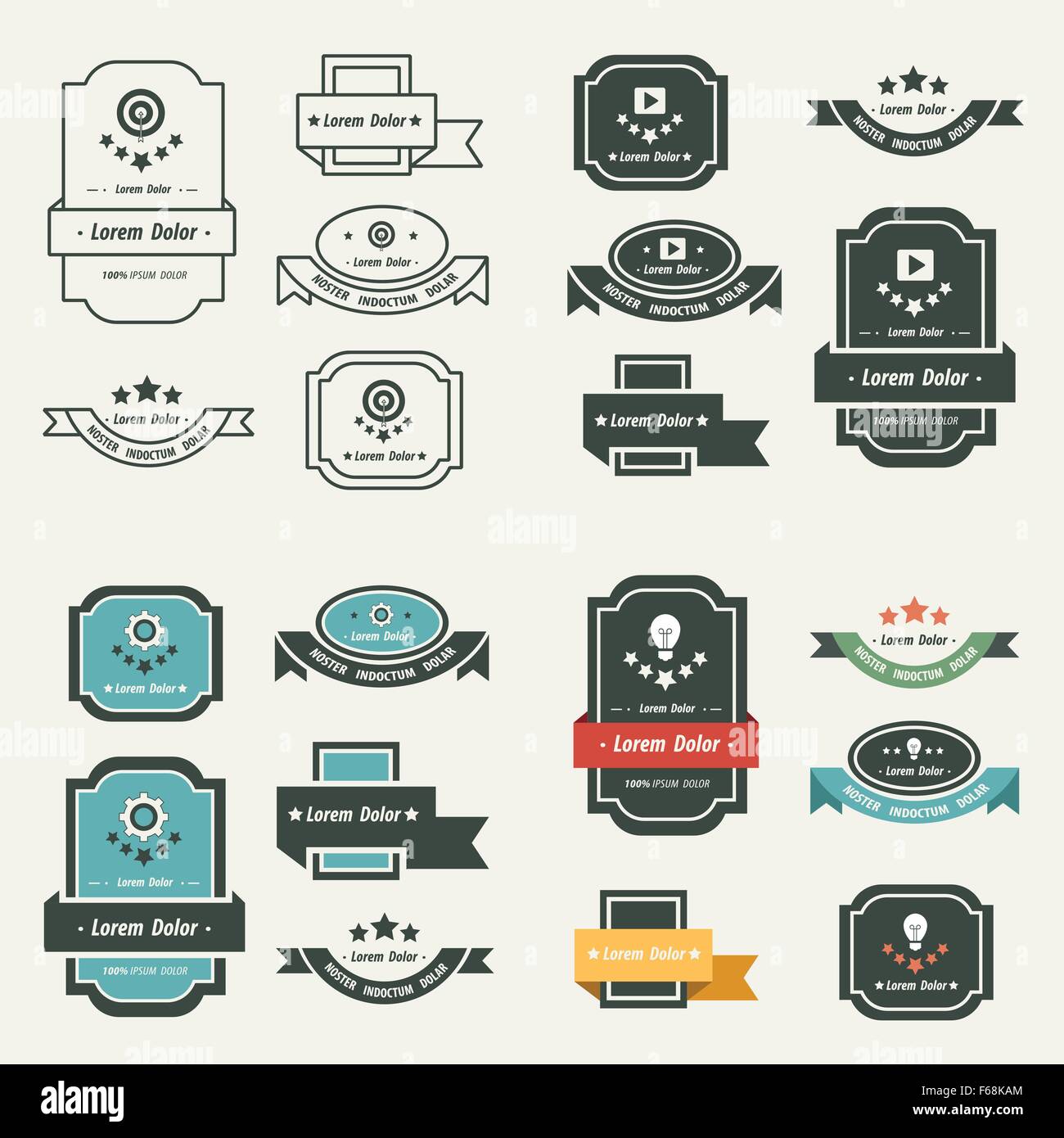Banner And Ribbon Design Vector set Stock Vector Image & Art - Alamy