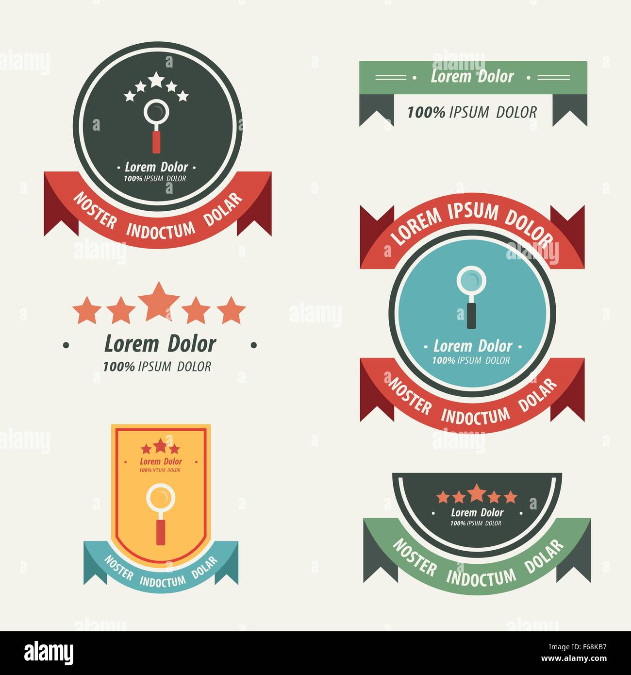 Magnifying glass sticker hi-res stock photography and images - Alamy