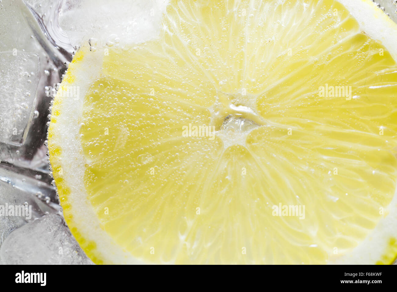 The photo depicts a lemon in bubbles Stock Photo - Alamy
