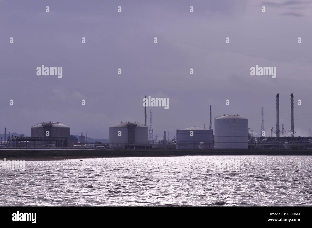 Tees Port oil refinery Cleveland Stock Photo - Alamy