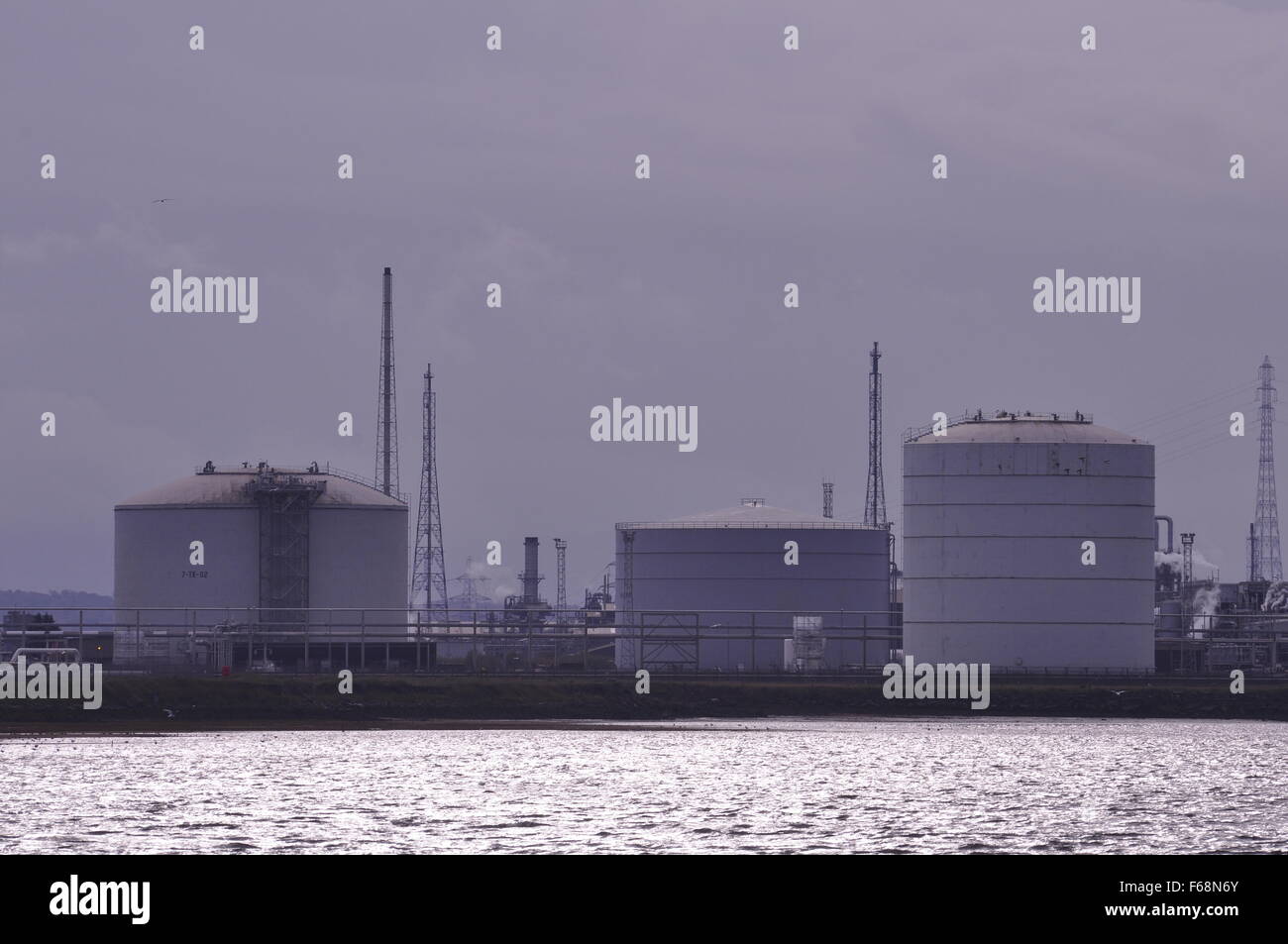 industry Teesport Tees Mouth industry fossil fuels fuel tank tanks ...
