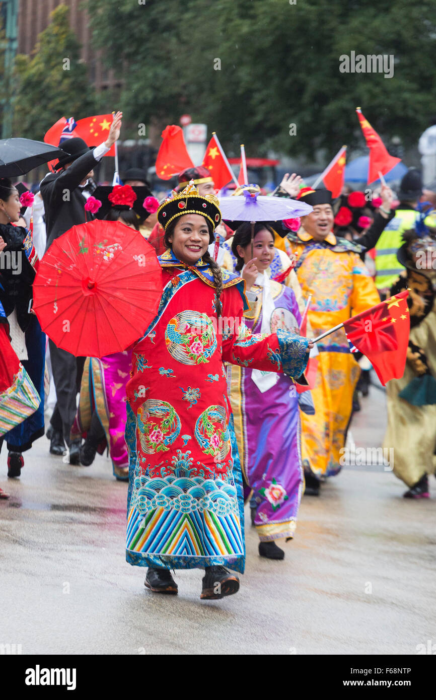 London, UK. 14 November 2015. Chinese community group. The Lord Mayor's ...