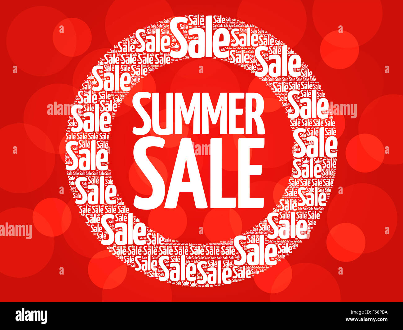 SUMMER SALE circle stamp word cloud, business concept Stock Photo - Alamy