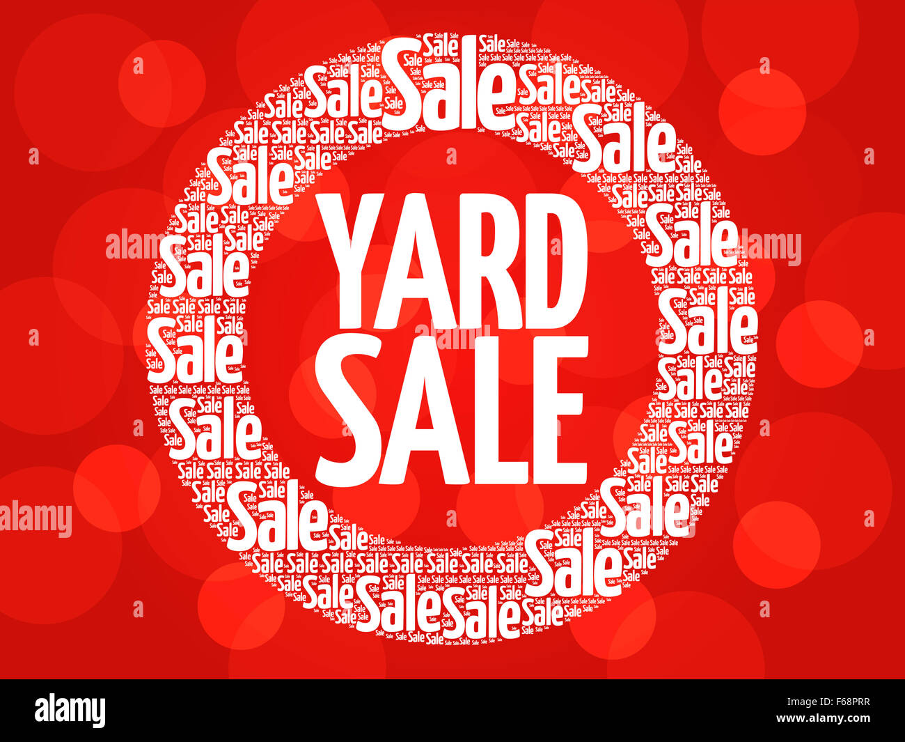 YARD SALE stamp words cloud, business concept background Stock Photo ...