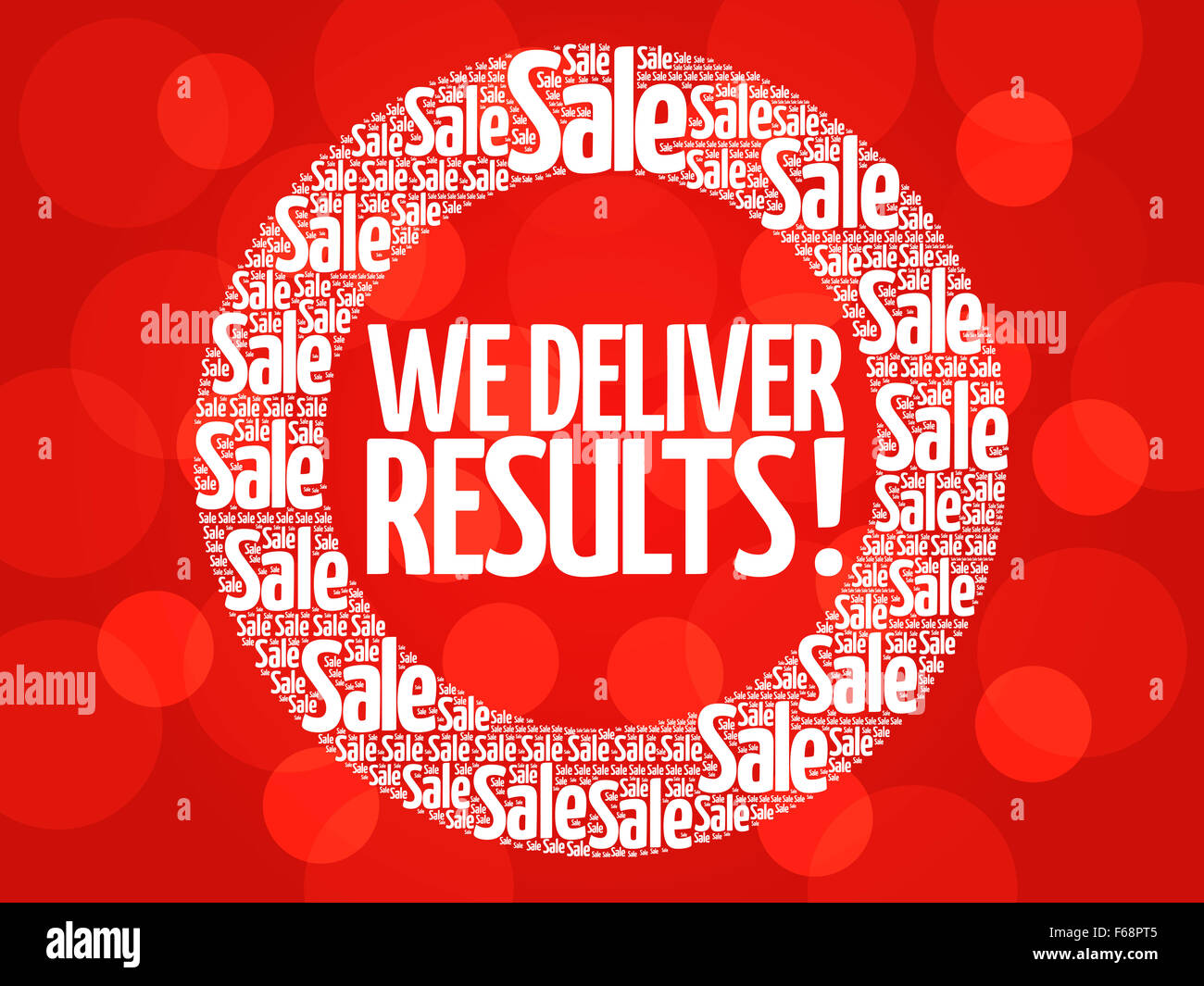We deliver results! words cloud, business concept background Stock ...