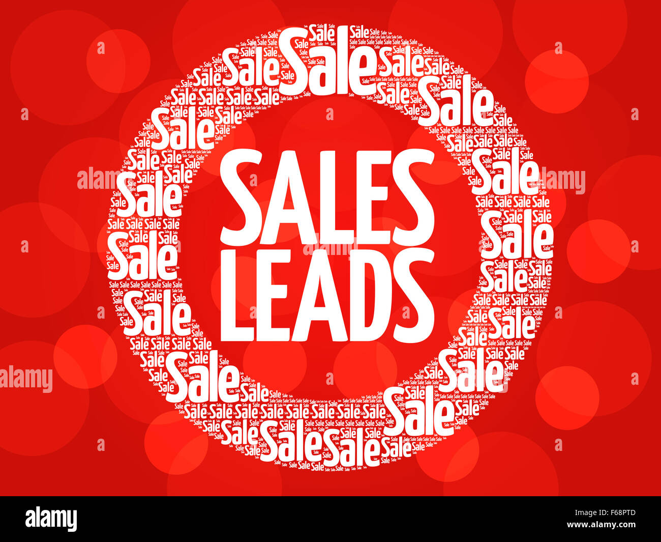 Sales Leads words cloud, business concept background Stock Photo - Alamy