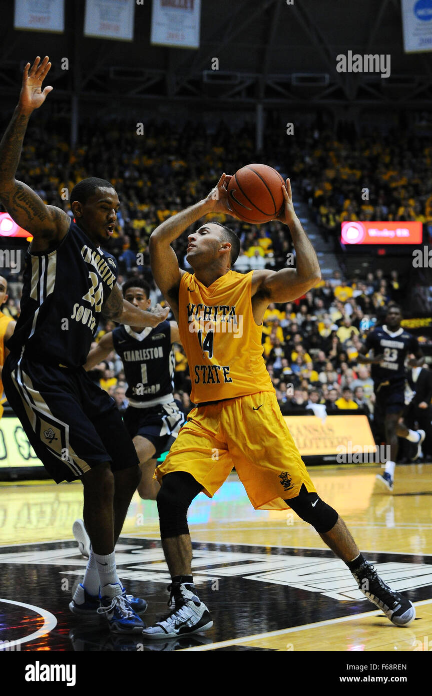 Wichita, Kansas, USA. 13th Nov, 2015. Wichita State Shockers guard John ...