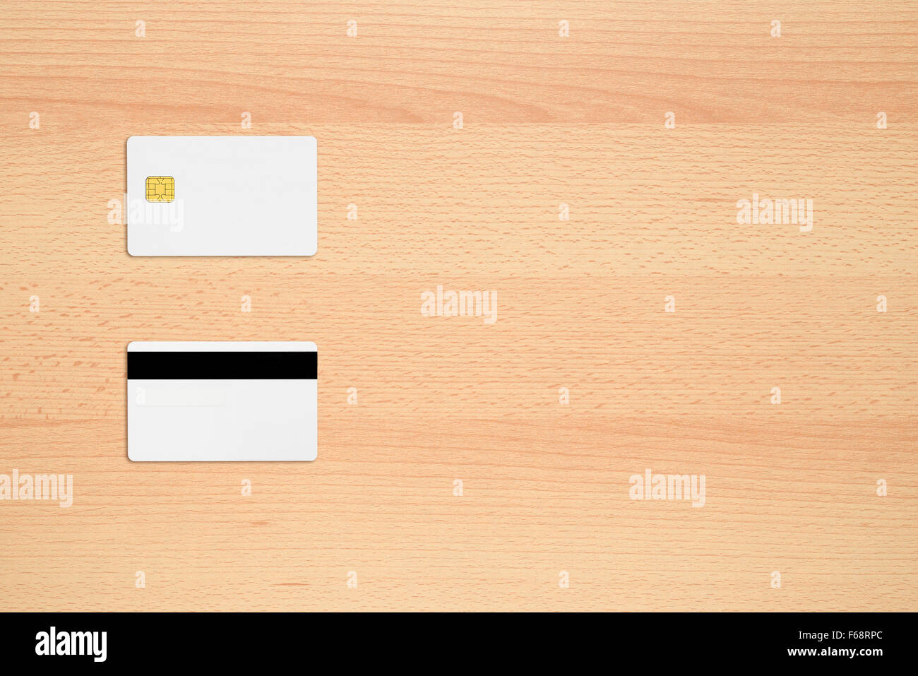 Mock-up of credit card on office desk with copy-space Stock Photo - Alamy