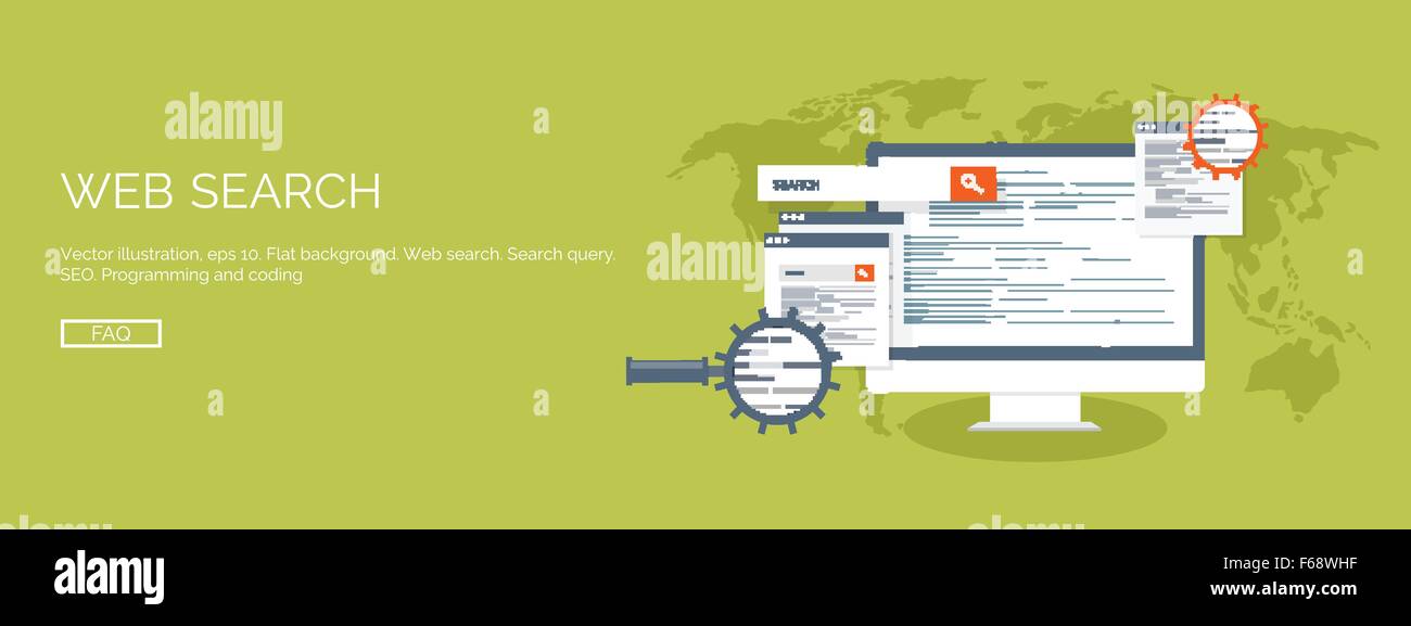 Vector illustration. Flat computing background. Programming ,coding ...