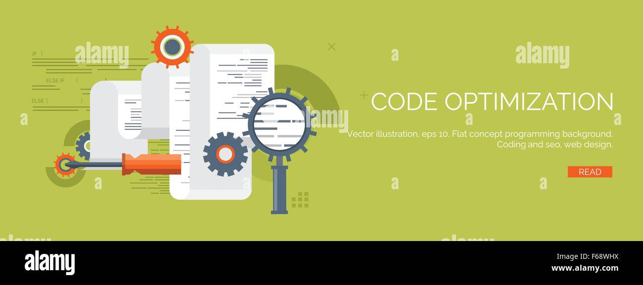 Vector illustration. Flat computing background. Programming ,coding ...