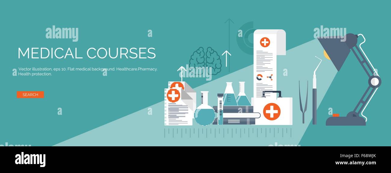 Vector illustration. Flat medical backgrounds set. Health care ,first ...
