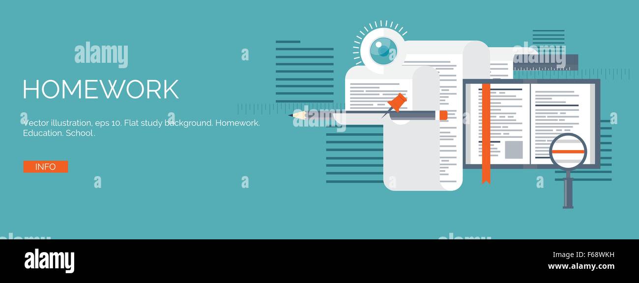 Vector illustration. Flat study backgrounds set. Education ,online ...