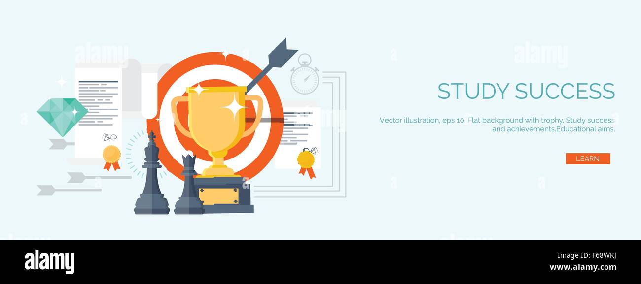 Vector illustration. Flat study backgrounds set. Education ,online ...