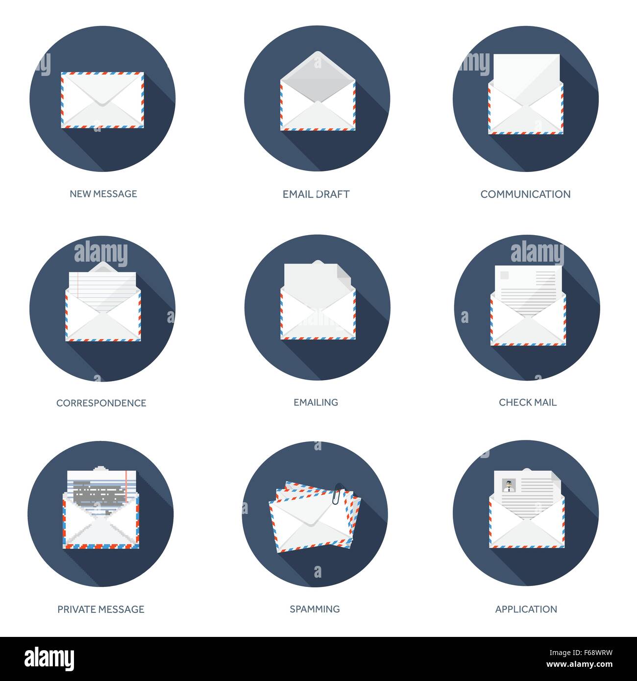 Vector illustration. Envelope icon. Letter, email. Message ...