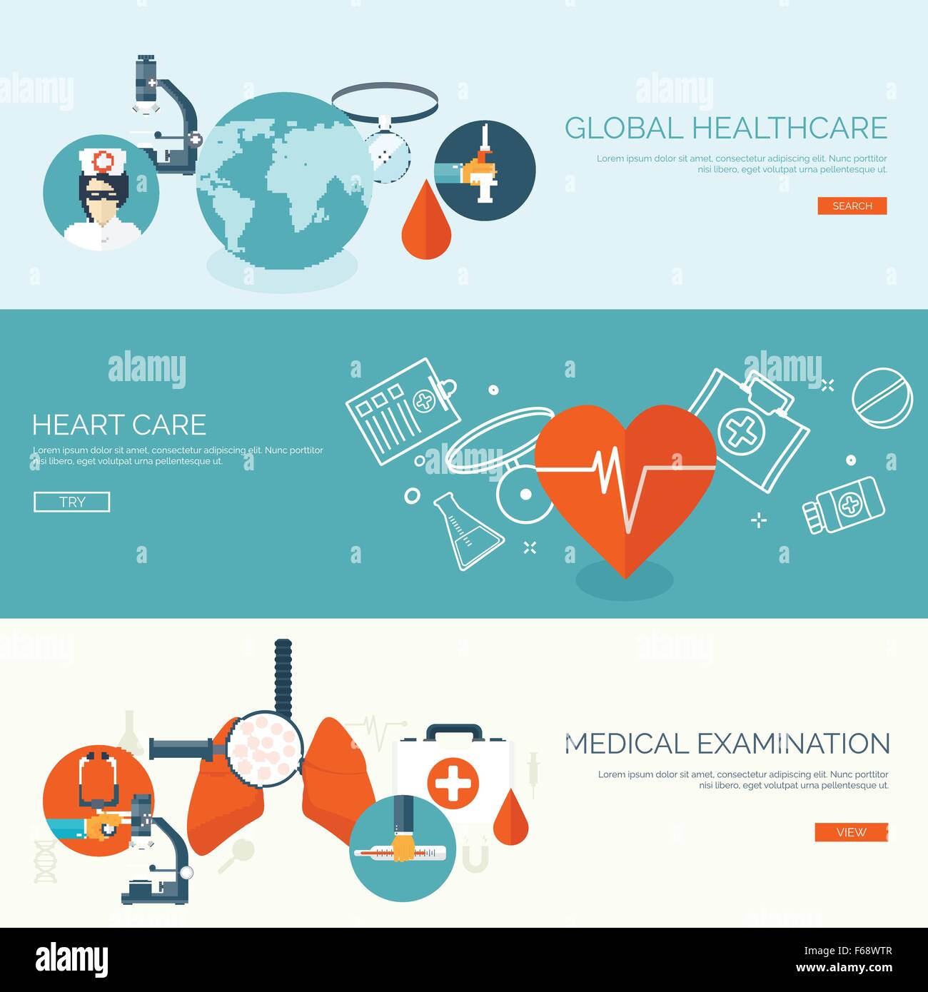 Vector illustration. Flat medical background. Health care ,first aid ...