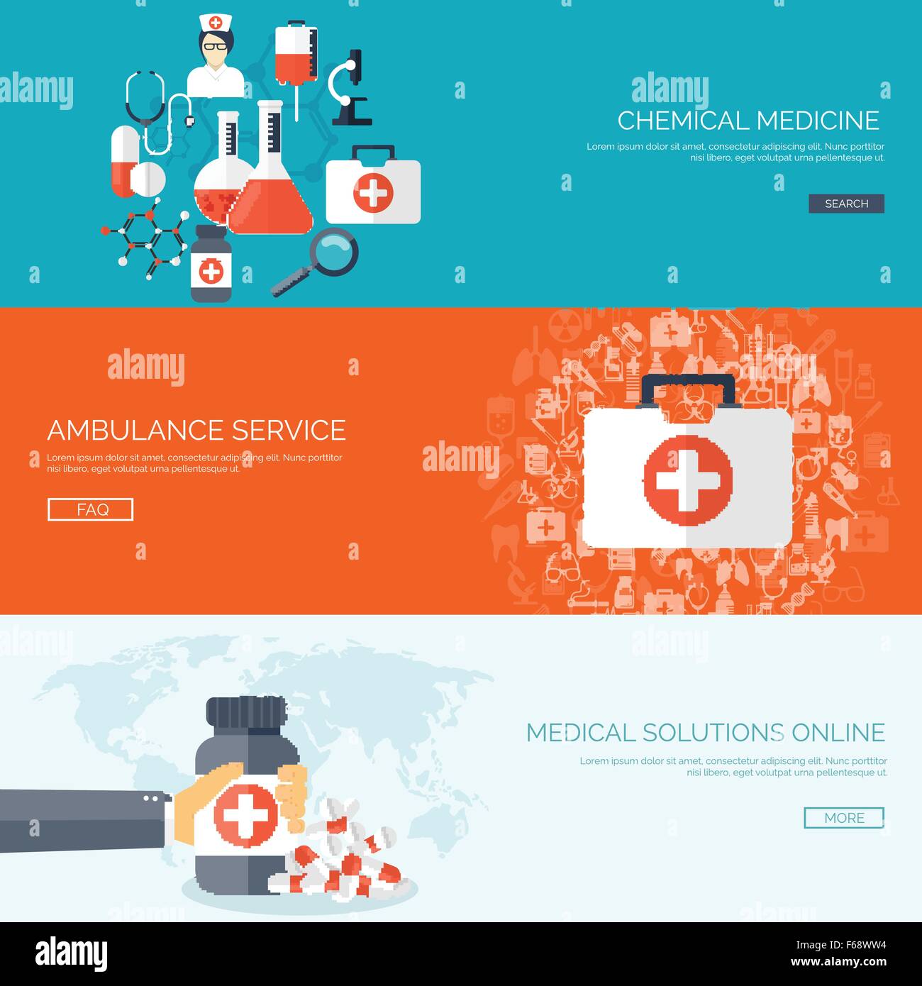 Vector illustration. Flat medical background. Health care ,first aid ...