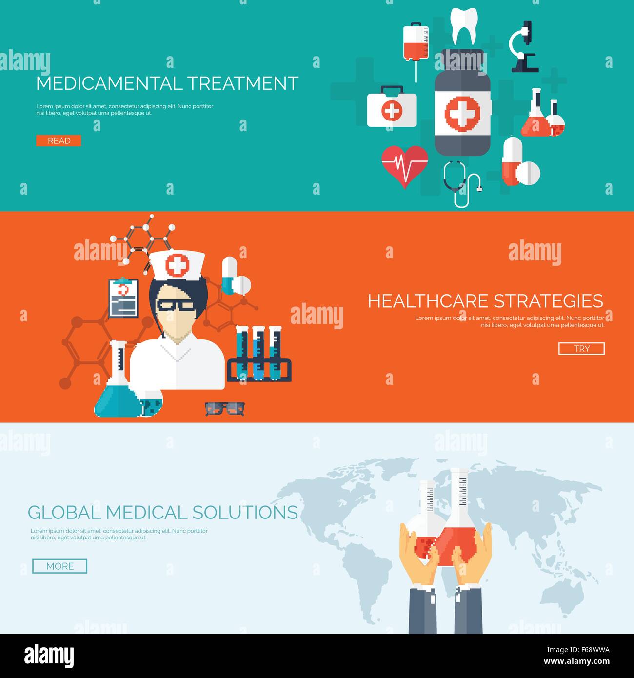 Vector illustration. Flat medical background. Health care ,first aid ...