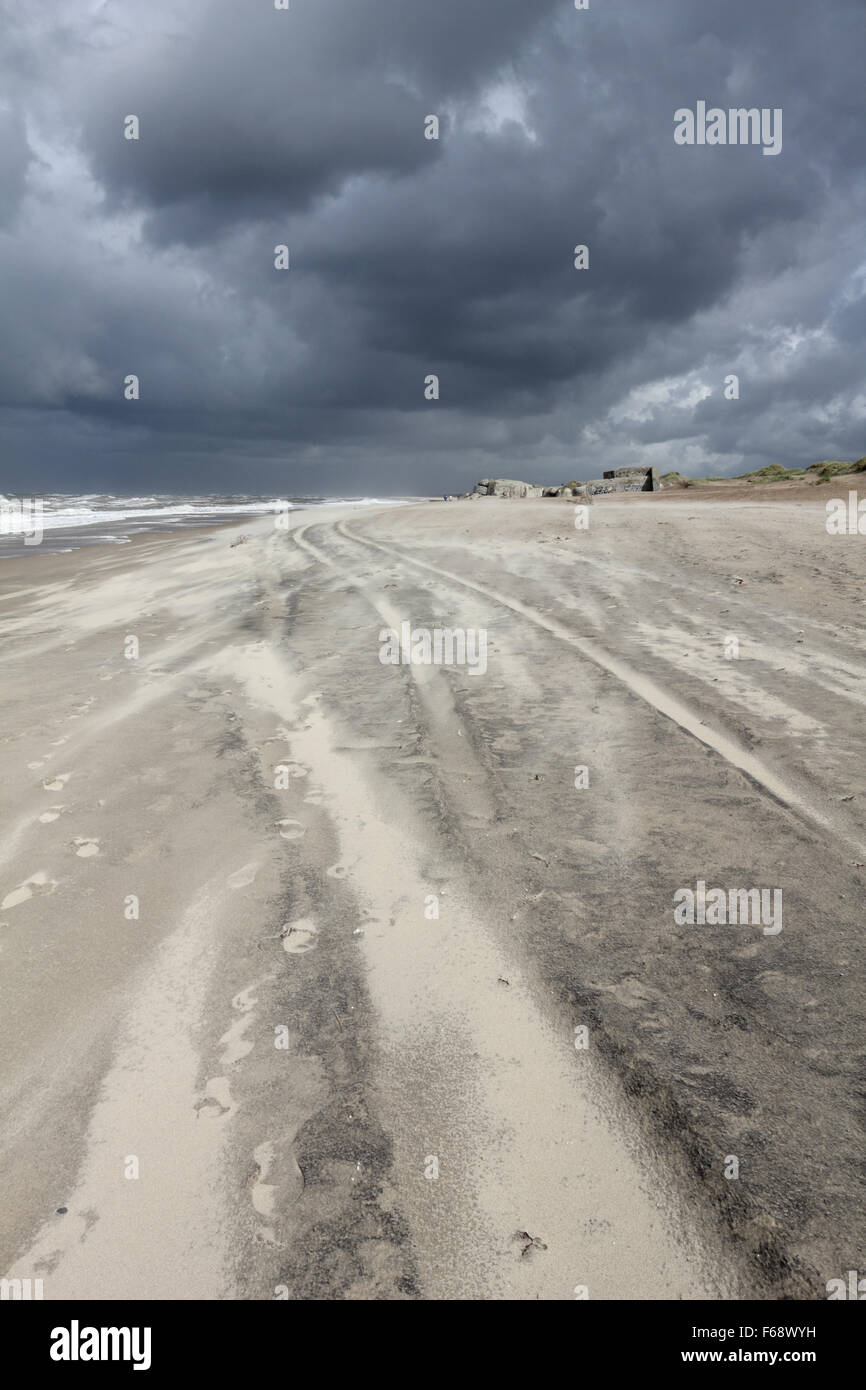 Ww2 bunkers on beach houvig hi-res stock photography and images - Alamy