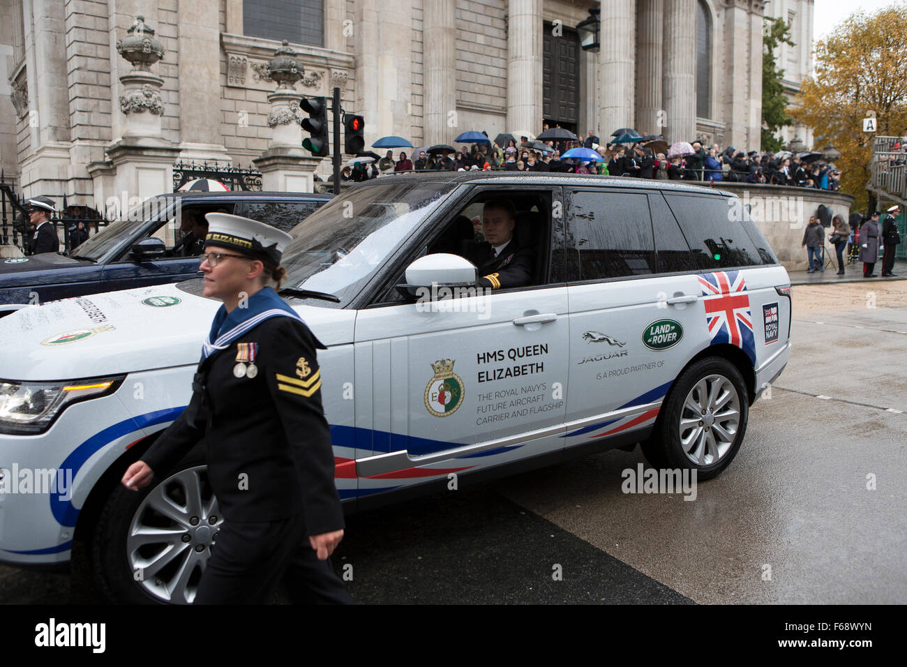 London, UK,14th November 2015, Land Rover cars at the The Lord Mayor's ...
