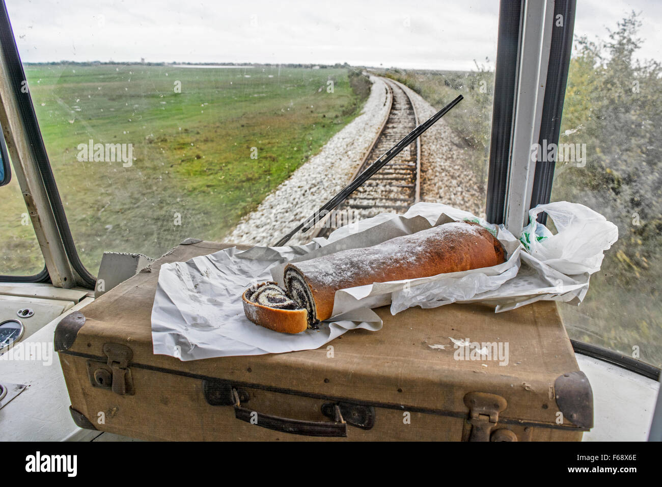 Nice piece of homemade strudel which sweeter passengers on the train ...