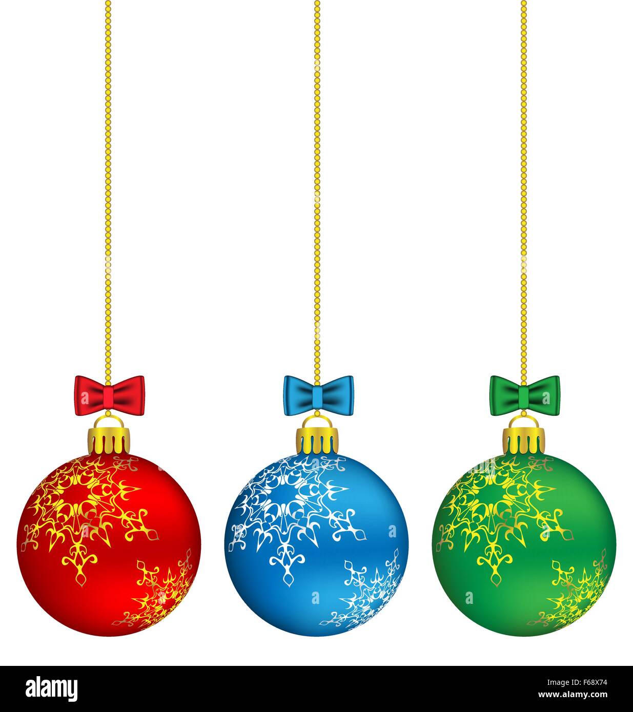 Christmas balls on chain Stock Vector Image & Art - Alamy