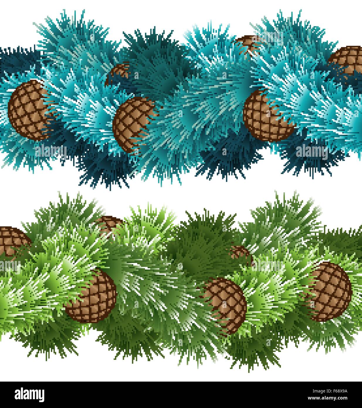 Evergreen conifers Stock Vector Images - Alamy