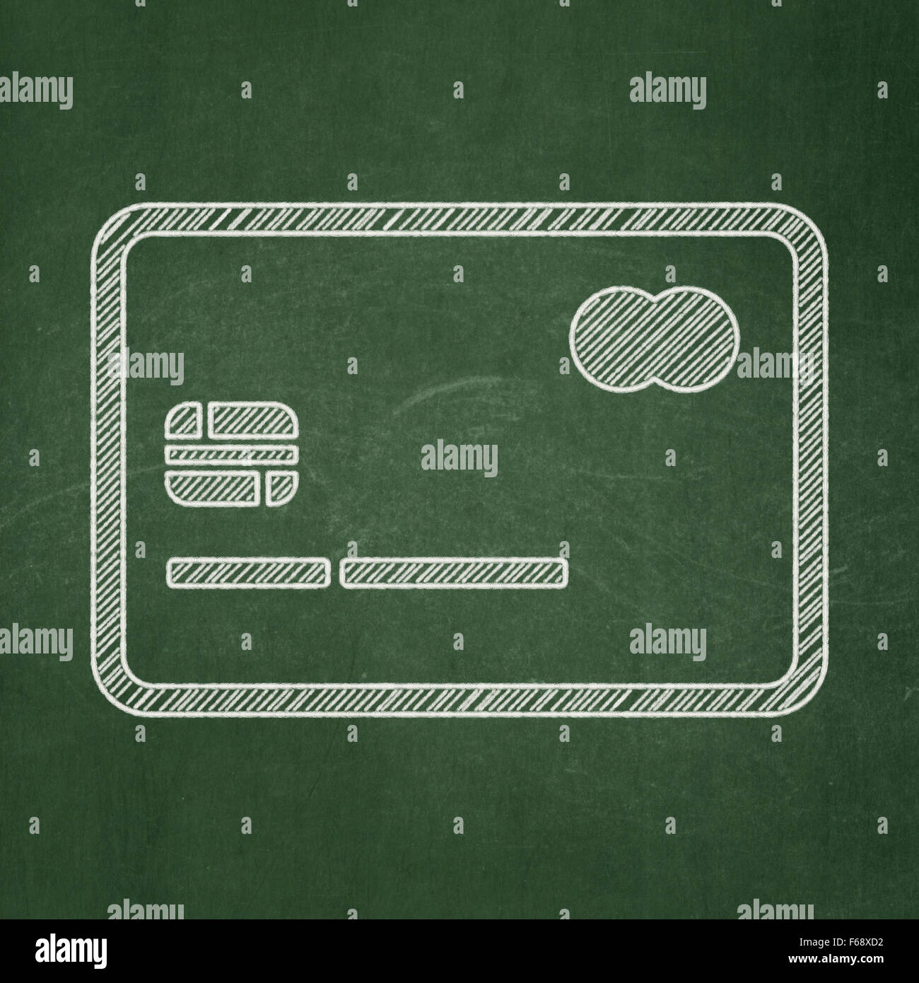 Money concept: Credit Card on chalkboard background Stock Photo - Alamy
