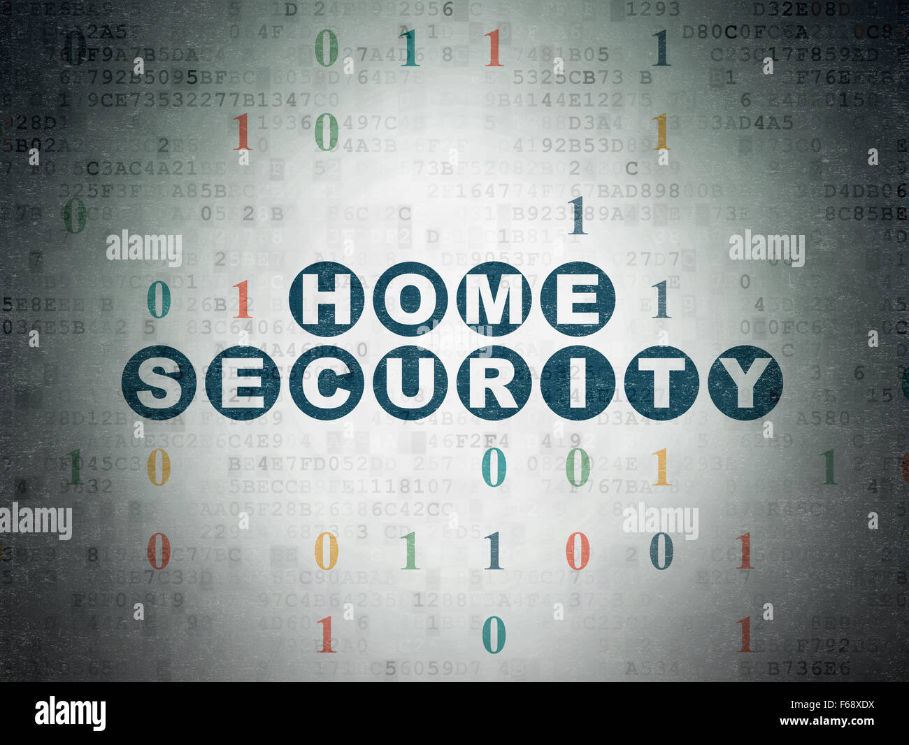 Safety concept: Home Security on Digital Paper background Stock Photo ...