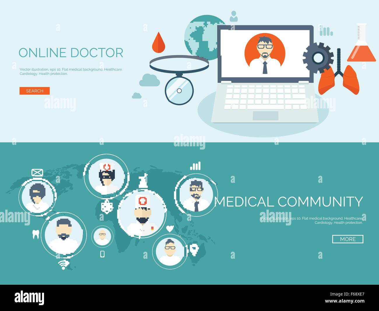 Vector illustration. Flat medical background. Health care ,first aid ...