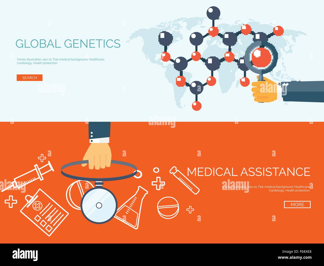 Vector illustration. Flat medical background. Health care ,first aid ...